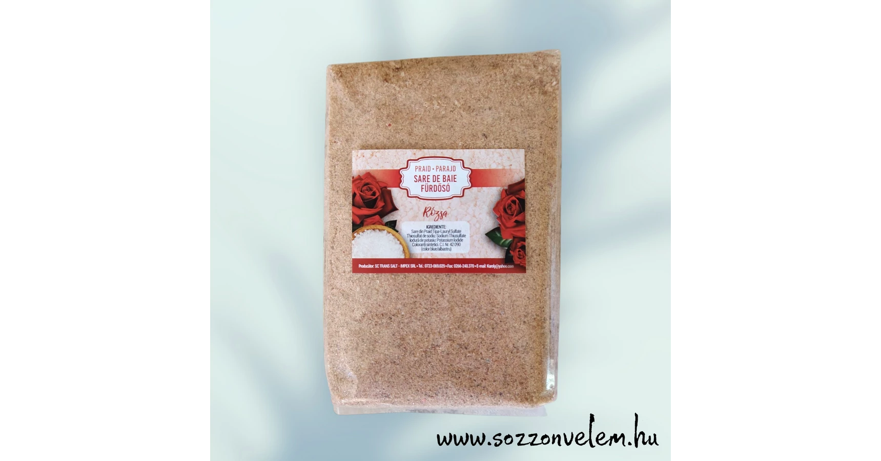 Parajdi fürdősó rózsa 1kg ára :1199ft